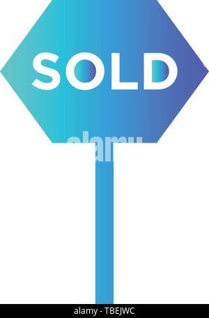 Sold sign - Sold sign icon vector Stock Vector Image & Art - Alamy