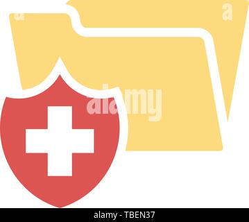 Vector Medical Folder Icon Stock Vector Image & Art - Alamy