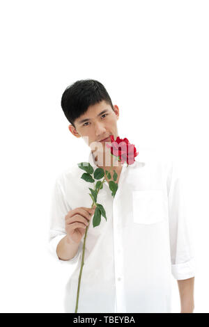 Men courtship with roses Stock Photo - Alamy