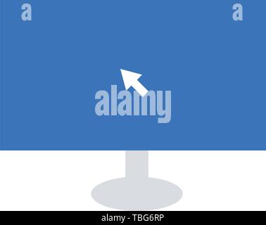 Computer Icon - Desktop sign vector Stock Vector Image & Art - Alamy