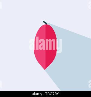 Papaya sign icon - Flat vector Stock Vector Image & Art - Alamy