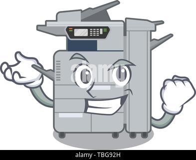 Businessman copier machine isolated in the cartoon Stock Vector Image ...