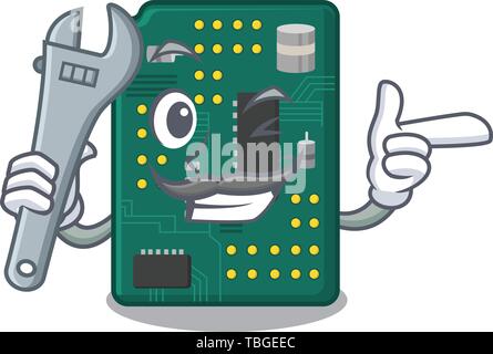 Automotive PCB circuit board in the cartoon Stock Vector Image & Art ...