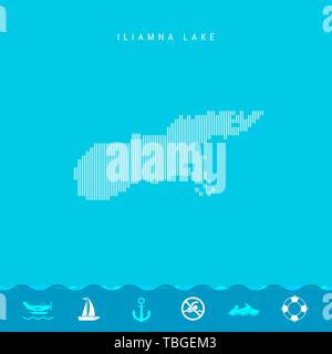 Lake Iliamna (United States, North America, us, Alaska Peninsula) map ...
