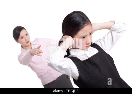 Girl's rebellious personality clashes with mother Stock Photo - Alamy