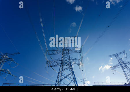 500 kV AC transmission line Stock Photo - Alamy