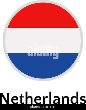 Round flag of Netherlands. Vector Illustration Stock Vector Image & Art ...