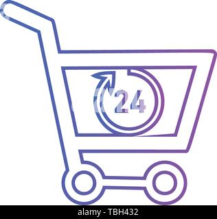 twenty four hour icon, Vector Stock Vector Image & Art - Alamy