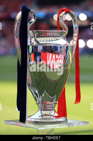 A general view of the trophy during the UEFA Nations League 2020/21 ...