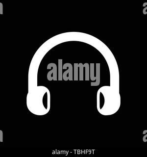 Headphone Icon - Headset gadget sign vector Stock Vector Image & Art ...