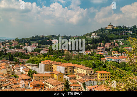 Amazing panorama of the ancient buildings of Verona Stock Photo - Alamy