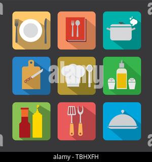 Cooking icon set Stock Vector Image & Art - Alamy