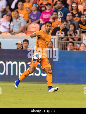 June 01, 2019 Houston Dynamo midfielder Marlon Hairston (14) during a ...