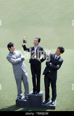 Business people receive awards Stock Photo - Alamy