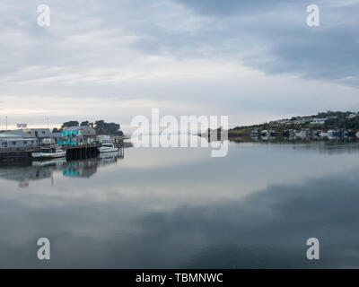 The harbour and Estuary, Riverton, Southland New Zealand Stock Photo ...