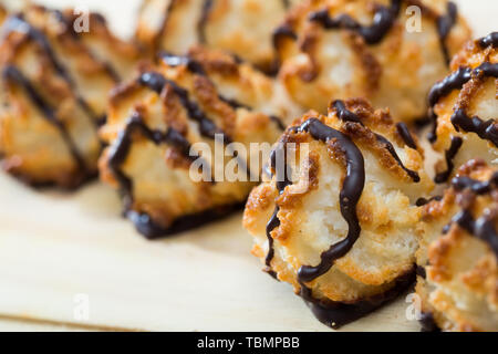 Spanish coconut biscuits sprinkled with chocolate Stock Photo - Alamy