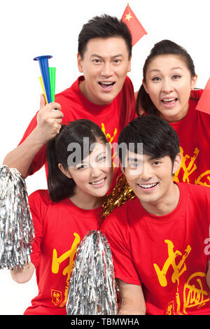 Cheerleaders cheer for China Stock Photo - Alamy