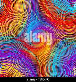 Color line composition distorted vortex abstract background Stock Photo ...
