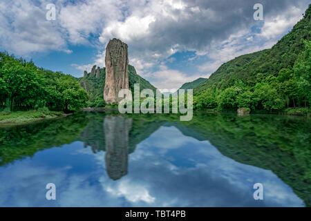 Landscape of Dinghu Peak in Jinyun Xiandu Scenic Area, Lishui, Zhejiang ...