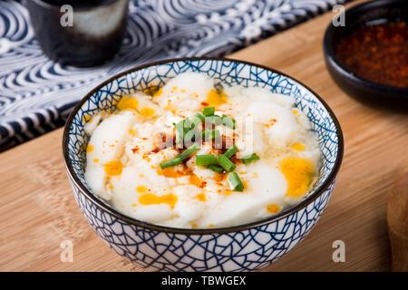 Tofu brain famous traditional snacks, also known as tofu flowers, bean ...