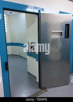 A custody suit inside Musgrave Street PSNI station in Belfast, Northern ...