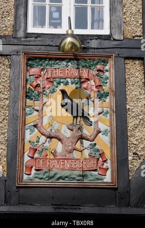 The Raven at Hexton, Hexton, Hertfordshire, was built-in half-timbered ...