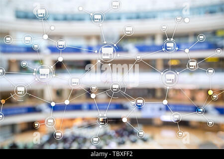 Franchise Distribution network Shop Retail Business Financial concept ...
