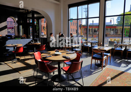 Restaurant inside of Hotel LoRa in Stillwater.Minnesota.USA Stock Photo ...