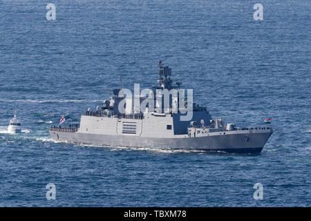 INS Sahyadri (F49) Shivalik-class stealth multi-role frigate of the ...