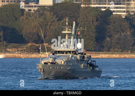 HMAS Bundaberg (ACPB 91) Armidale-class patrol boat of the Royal ...