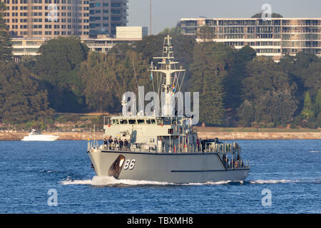 HMAS Diamantina (M 86) Huon Class Minehunter Coastal vessel of the ...