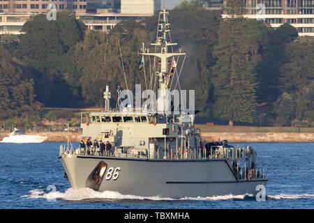 HMAS Diamantina (M 86) Huon Class Minehunter Coastal vessel of the ...