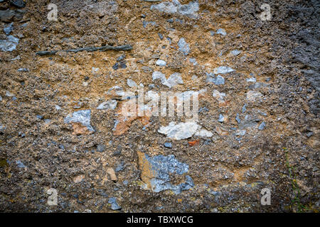 Old cob wall with cracked surface. Vintage background for design ...