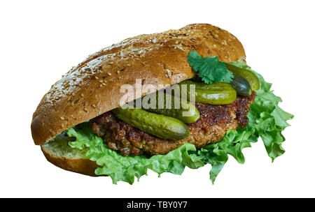 Schnitzelsemmel, German schnitzel in a bun , Austrian national cuisine ...