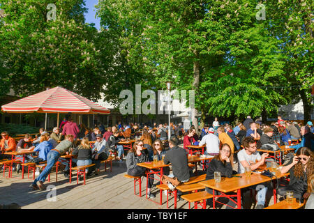 Prater, Biergarten, Kastanienallee, Prenzlauer Berg, Berlin Stock Photo ...