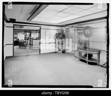 Main entry to building 500, Awing, looking east Offutt Air Force Base ...