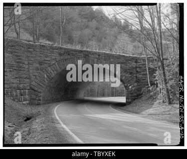 NEWFOUND GAP ROAD, LOOP OVER, VIEW INSIDE OVERPASS. Great Smoky ...