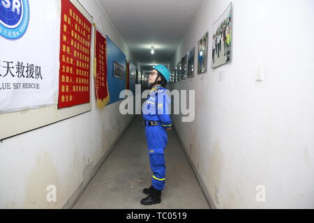 Beijing blue sky rescue team Stock Photo - Alamy