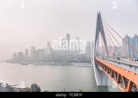 Scenery of Dongshui Gate Bridge in Chongqing Stock Photo - Alamy