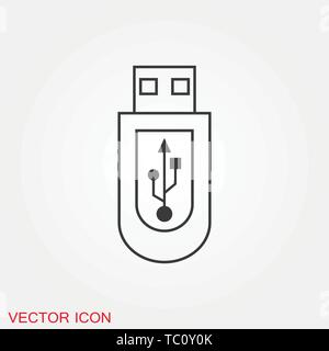 Usb icon vector sign symbol for design Stock Vector Art & Illustration ...