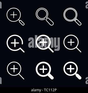 Zoom icon vector sign symbol for design Stock Vector Image & Art - Alamy