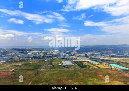 Chongqing-Xinjiang, aerial shooting Stock Photo - Alamy