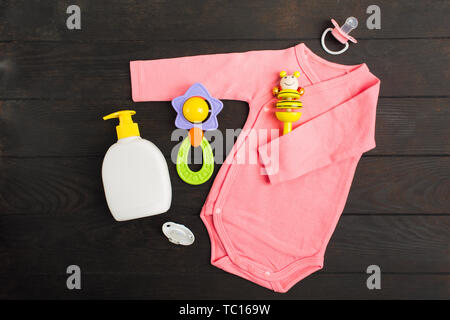 Cute baby accessories, wooden rattles, teether beads, headband on ...