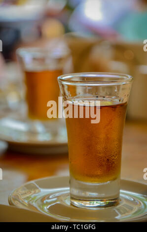 Traditional Georgian pomace brandy called chacha, also known as grape ...