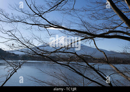 Japan's Mount Fuji estuary lake scenery Stock Photo - Alamy