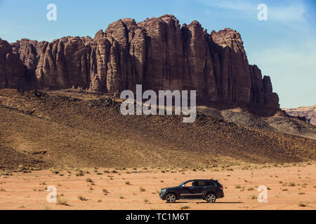 Jordan Wadi Ram Yadan geology, Middle East, Jordan, panorama, Yadan ...
