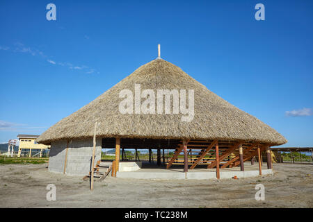 Traditional Amerindian Benab in Wowetta Amerindian Village in Guyana ...