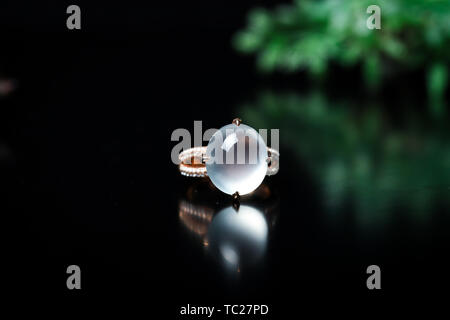 Top glass emerald ring Stock Photo - Alamy