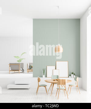 Dining room interior design in modern appartment Stock Photo - Alamy