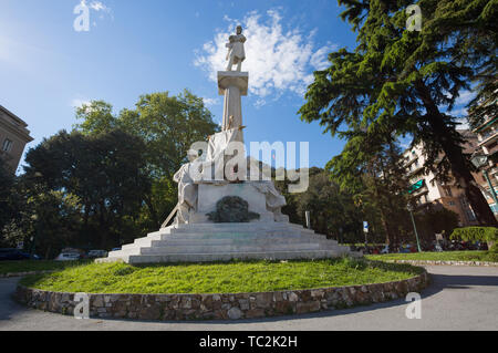 Statue of Giuseppe Mazzini Monument in Piazzale Ugo La Malfa, Rome ...